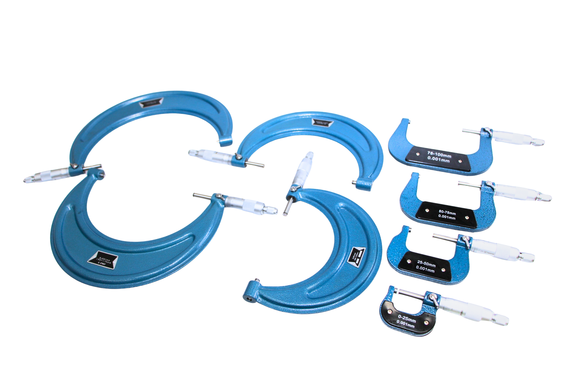 SDM0056 - Set of External Micrometers 0-200mm (8 units) – Freutek